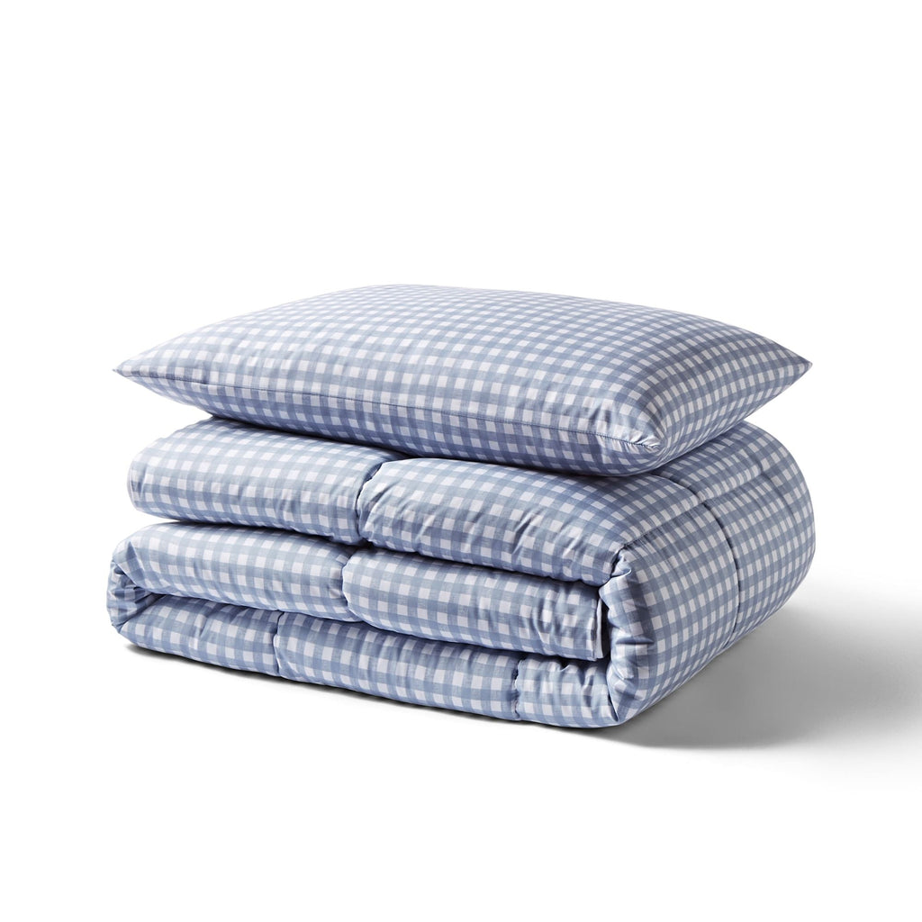 Buy the Night Lark Gingham Coverless Duvet Set – Fine Bedding Company ...